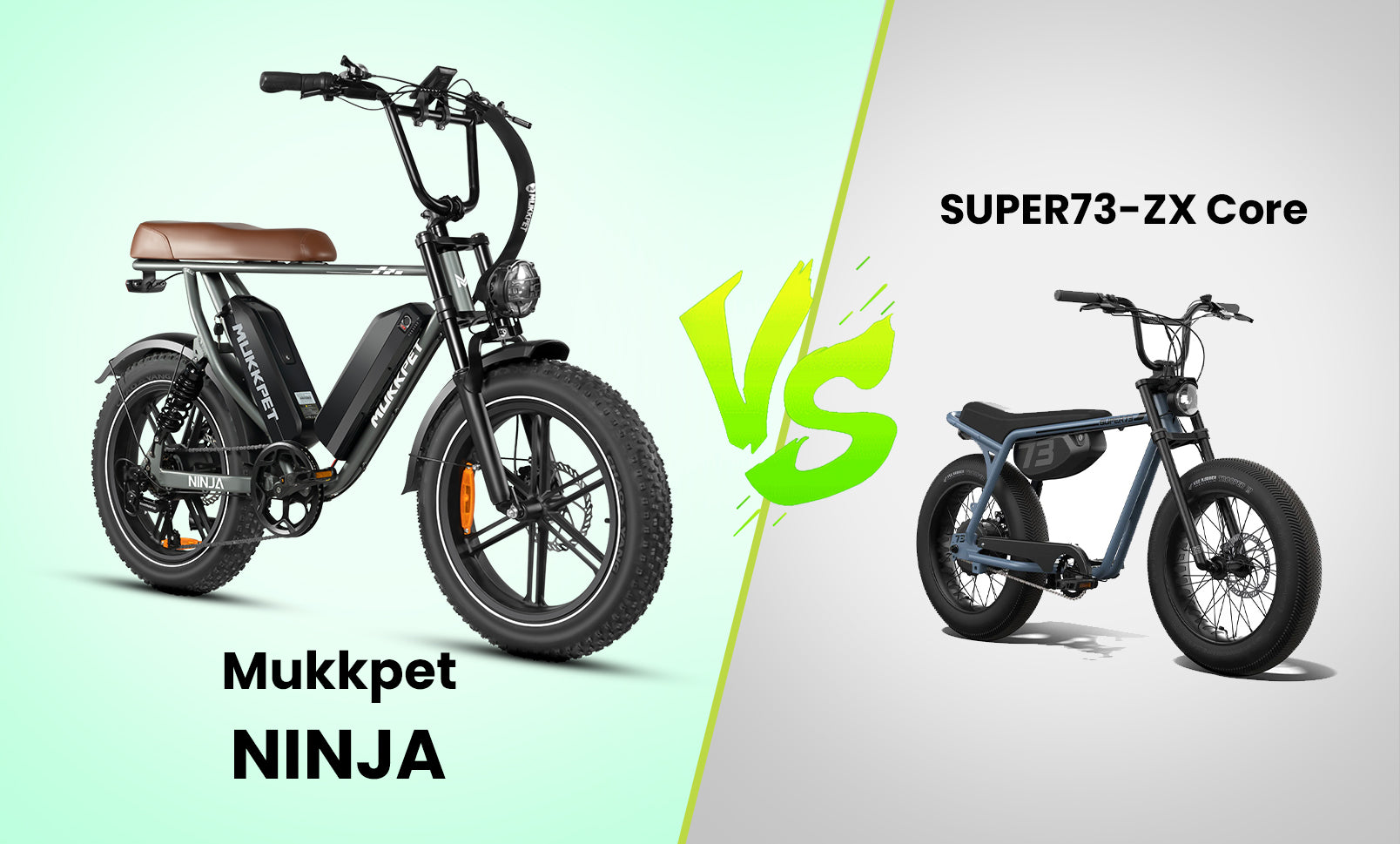 Mukkpet NINJA vs SUPER73-ZX Core: The Moped-Style E-Bike Showdown ...